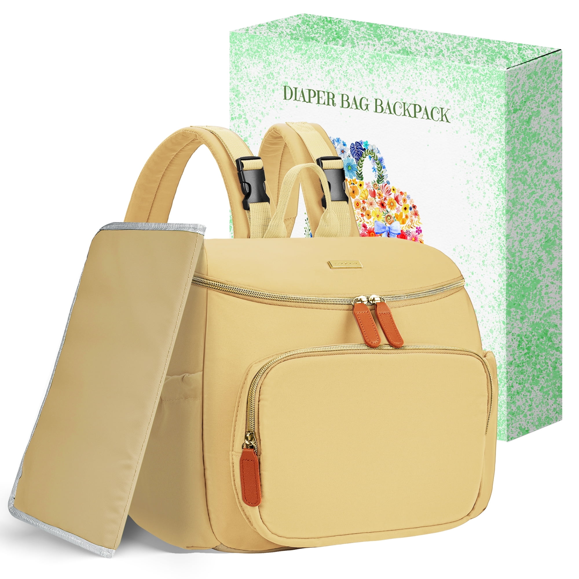 DERSTUEWE Diaper Bags, Fashion Small Diaper Backpack for Women, 15L ...