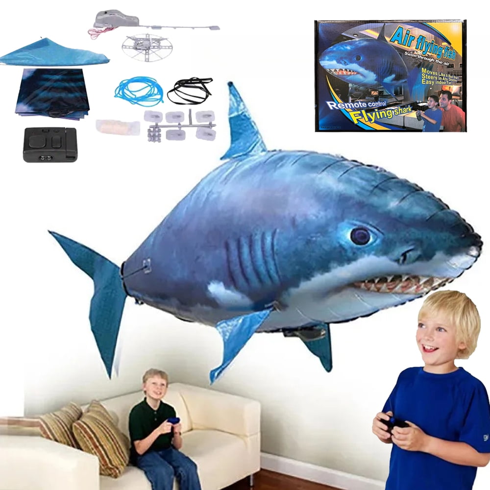 DESAFIONA Air Shark - The Remote Controlled Fish Blimp ABS, 59.84" x 23 ...
