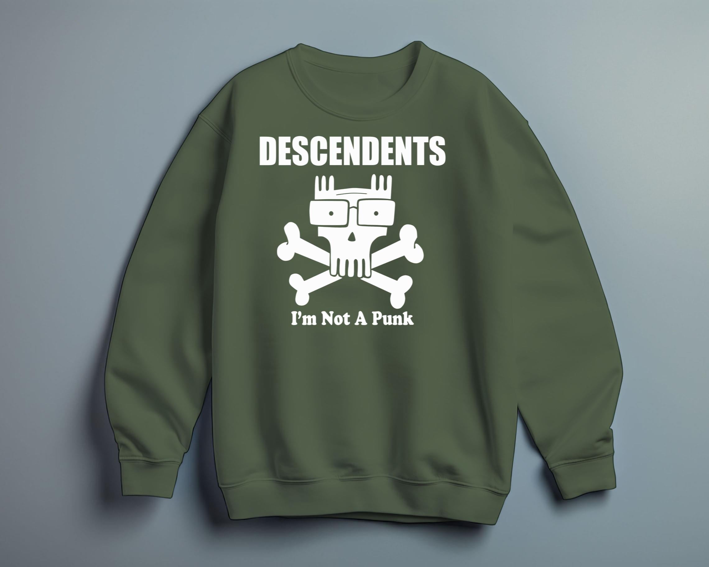 DESCENDENTS T-shirt I'm Not A Punk Men's 100% Cotton Punk Rock Tee Black New-TH55597 - Walmart.com