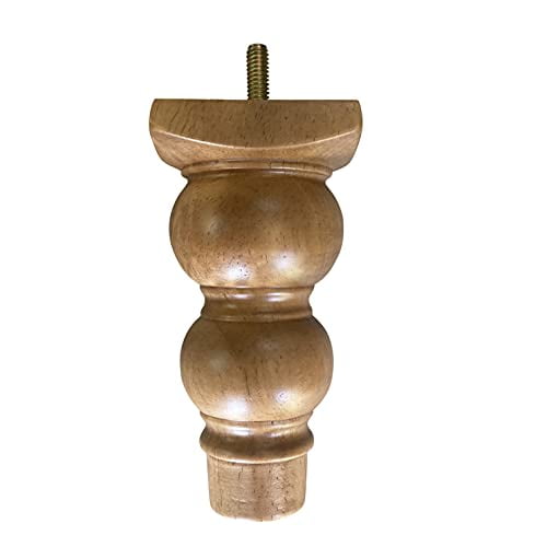 DESIGN 59 5 inch Sofa Legs, Pack of 4, Wood Furniture Legs Round Couch ...