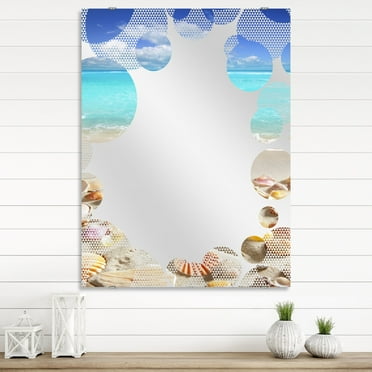 Coral Medley Oval Wall Mirror Multi Earth - Coastal Style Mirrors for ...