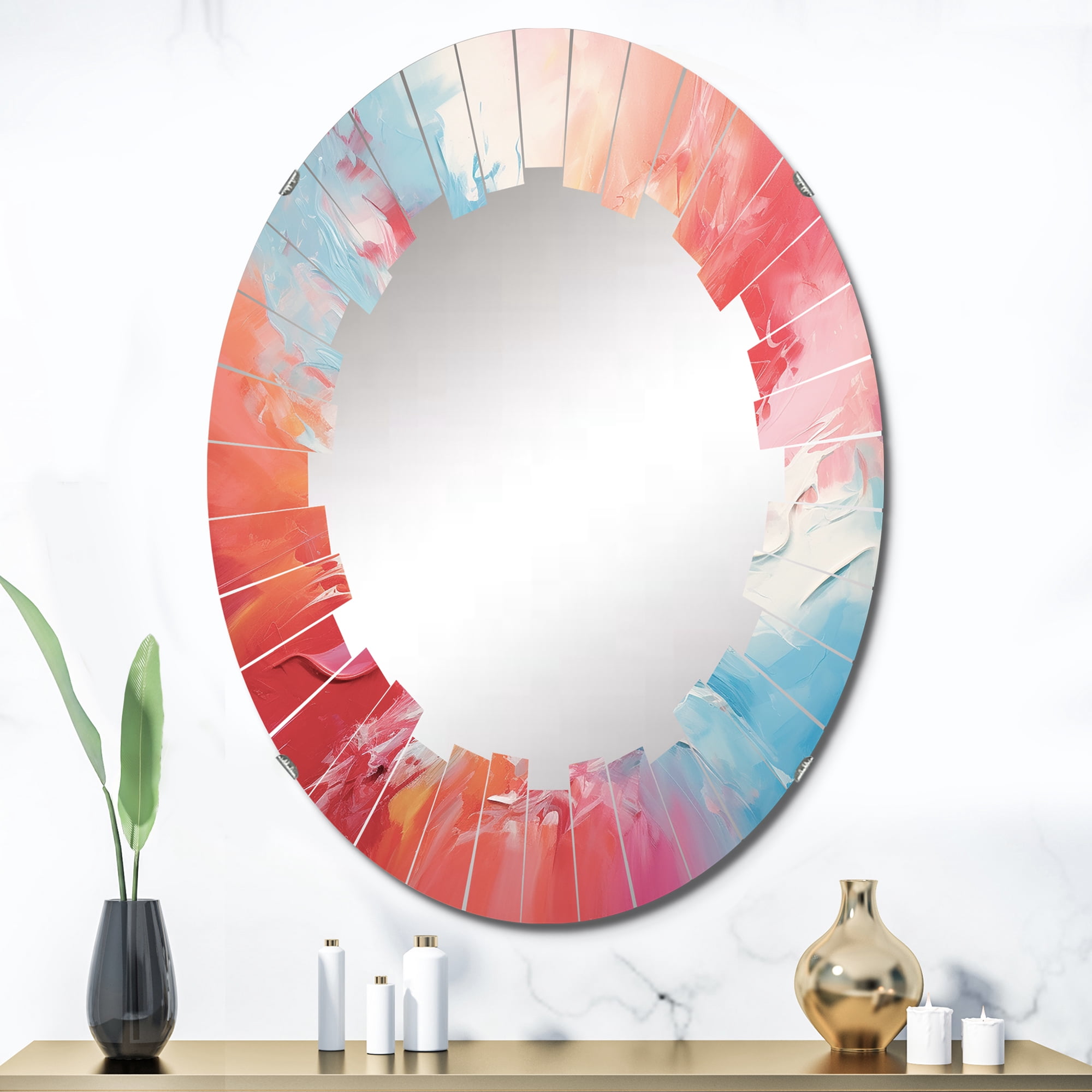 DESIGN ART Designart "Colorful Mid Century Energetic Eruptions III ...