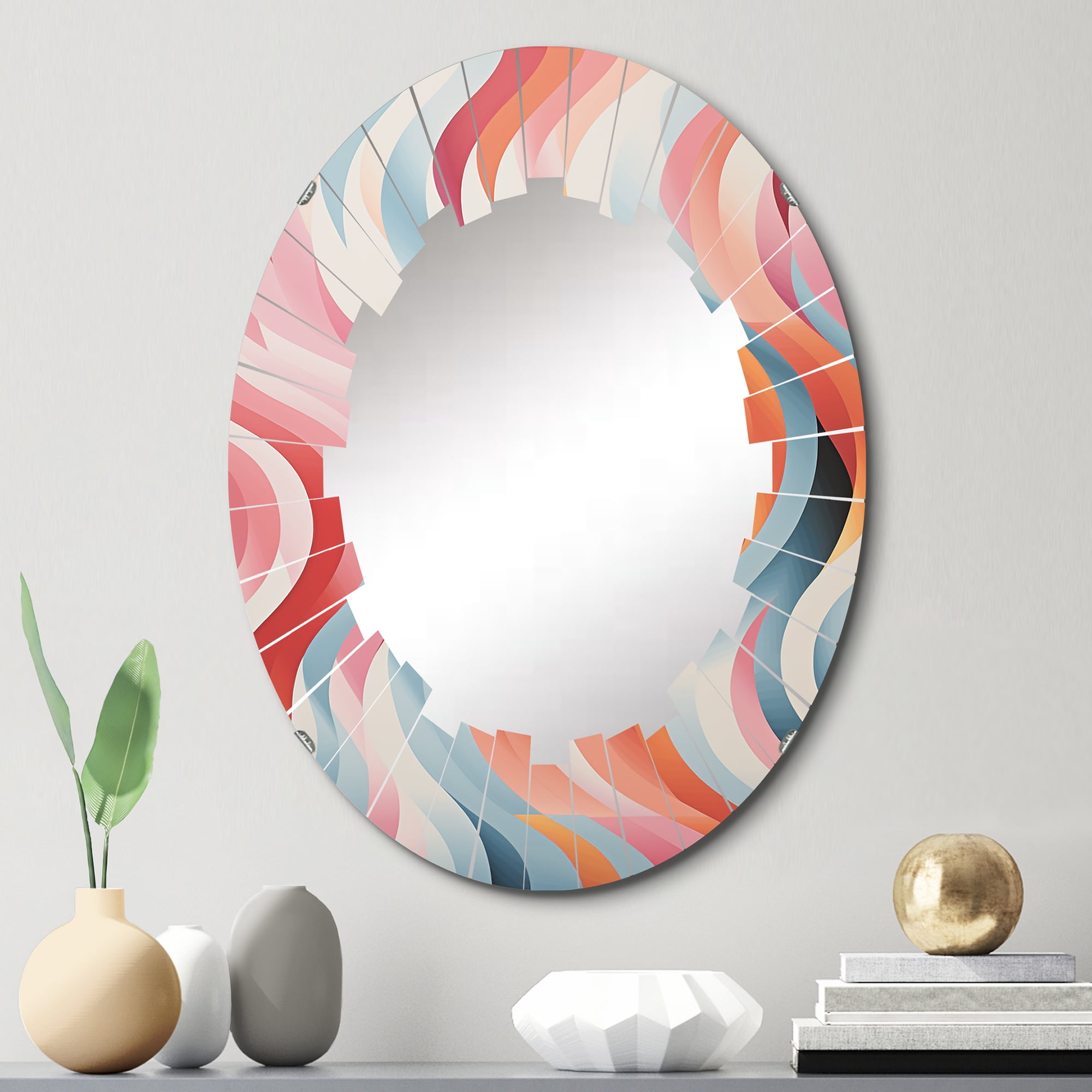 DESIGN ART Designart "Colorful Op Art Surrealism I" Abstract Modern ...