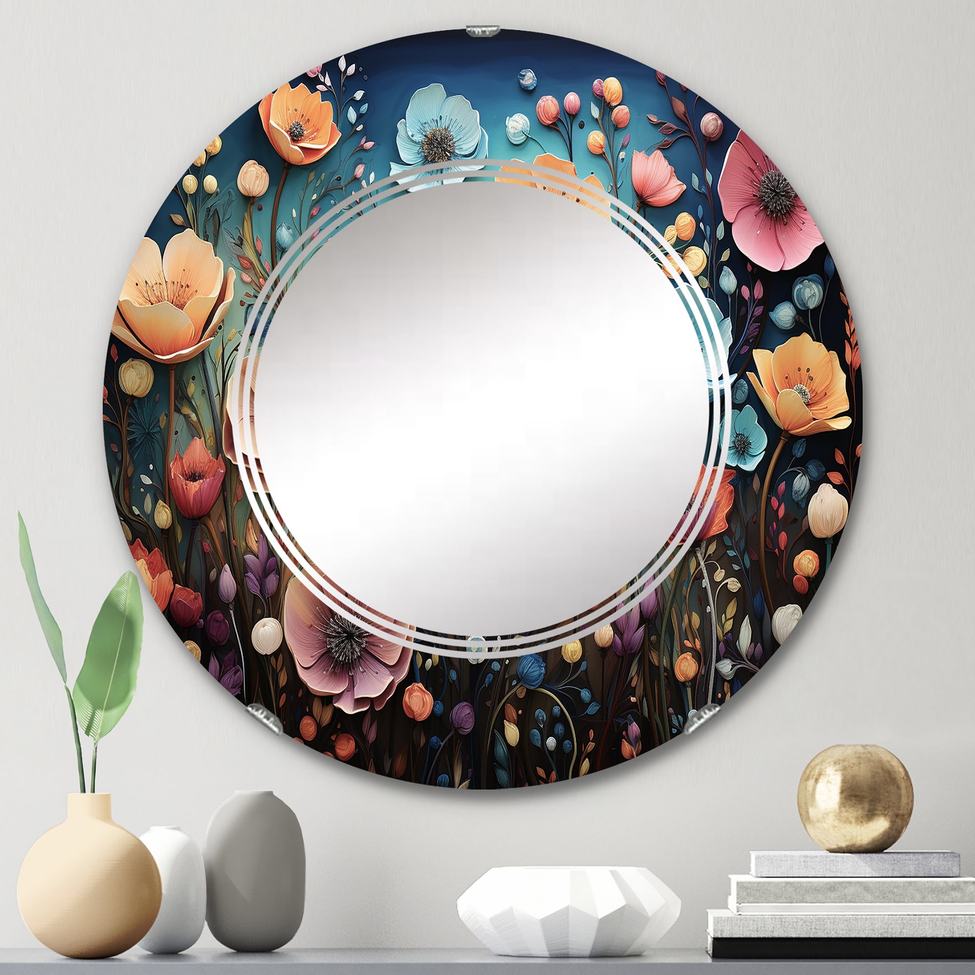 DESIGN ART Designart "Colorful Wildflowers Whimsical Blooms" Floral ...