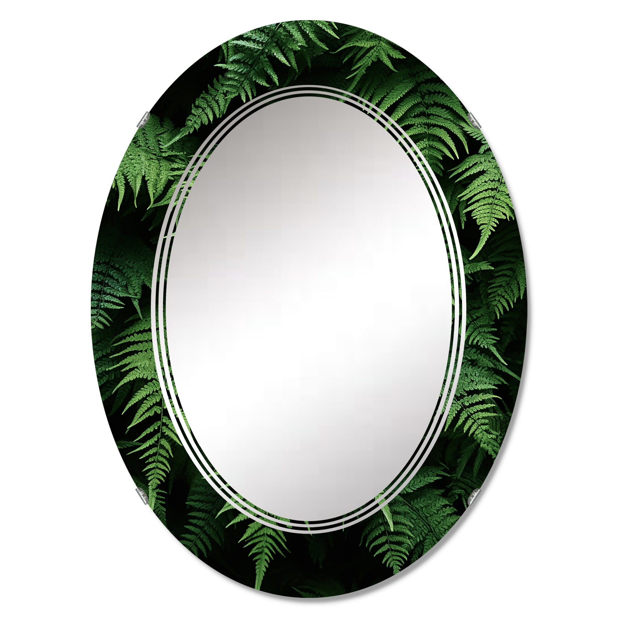 DESIGN ART Designart "Ferns Plant Verdant Abundance I" Floral ...