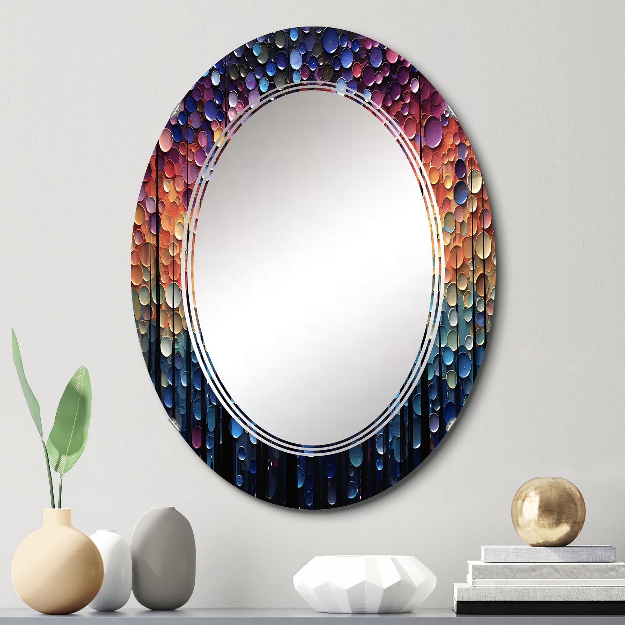 DESIGN ART Designart "Hardedge Art Sublime Tree Symmetry II" Modern ...