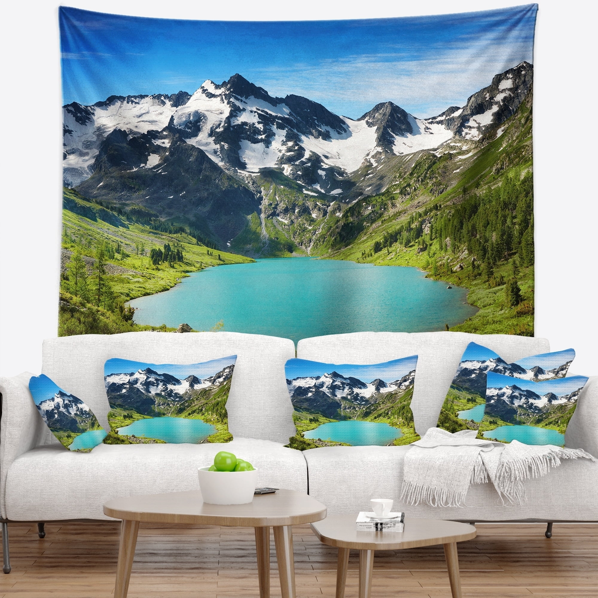 DESIGN ART Designart 'Mountain Lake' Landscape Photography Wall ...