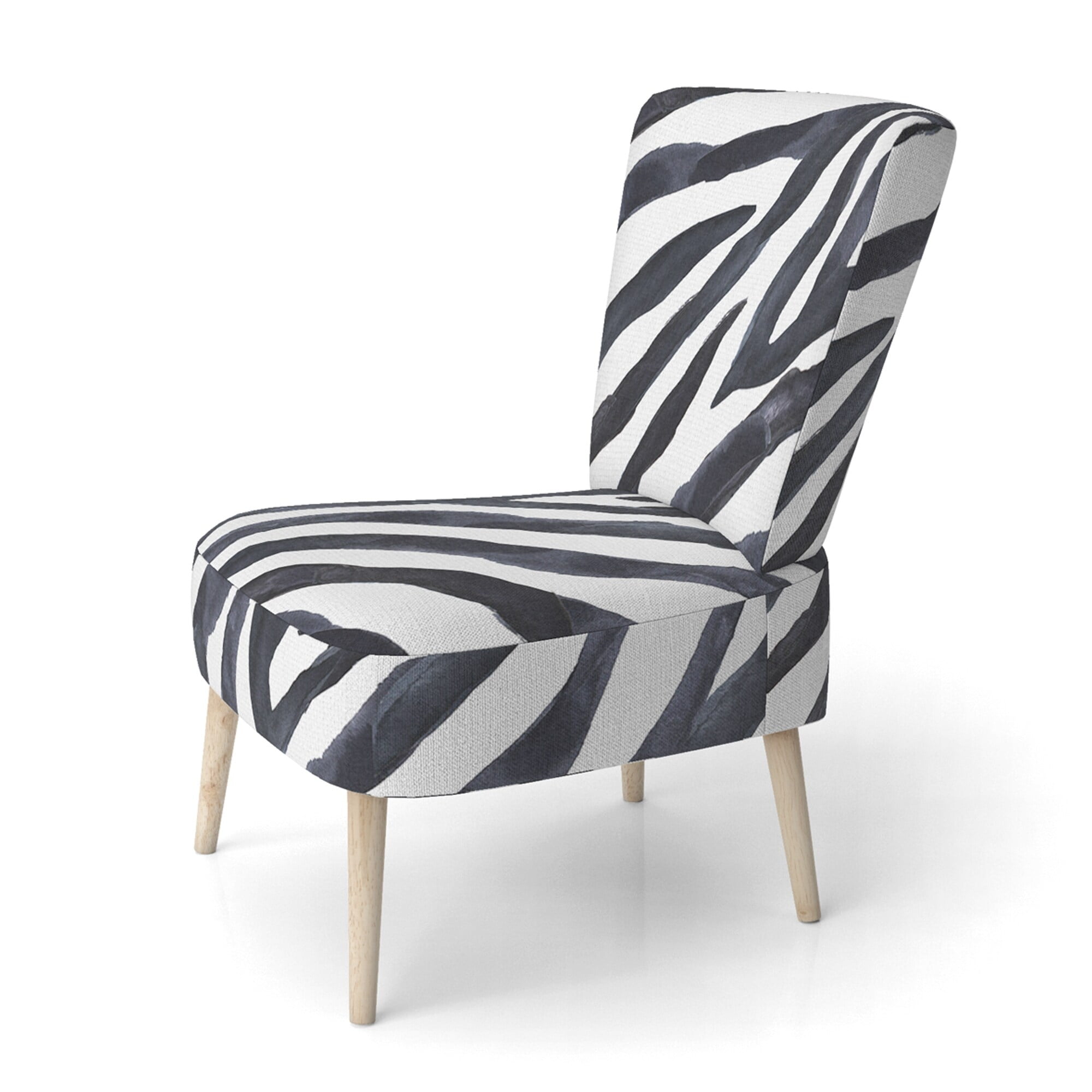 Designart "Zebra Striped " Upholstered Cabin & Lodge Accent Chair and ...