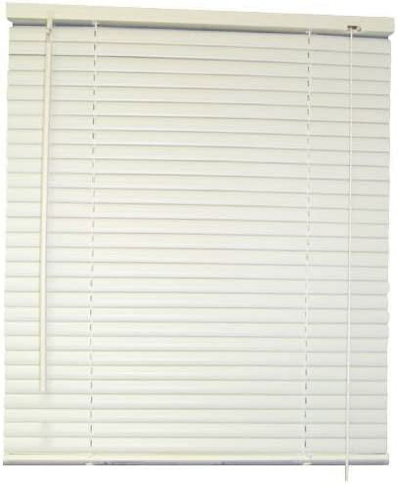 DESIGNER'S TOUCH 1-INCH VINYL MINI BLINDS, ALABASTER, 24X64" - Walmart.com