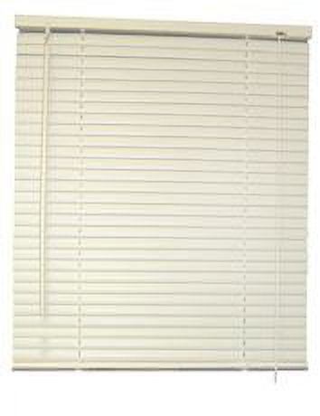 DESIGNER'S TOUCH 1-INCH VINYL MINI BLINDS, ALABASTER, 69X64" - Walmart.com