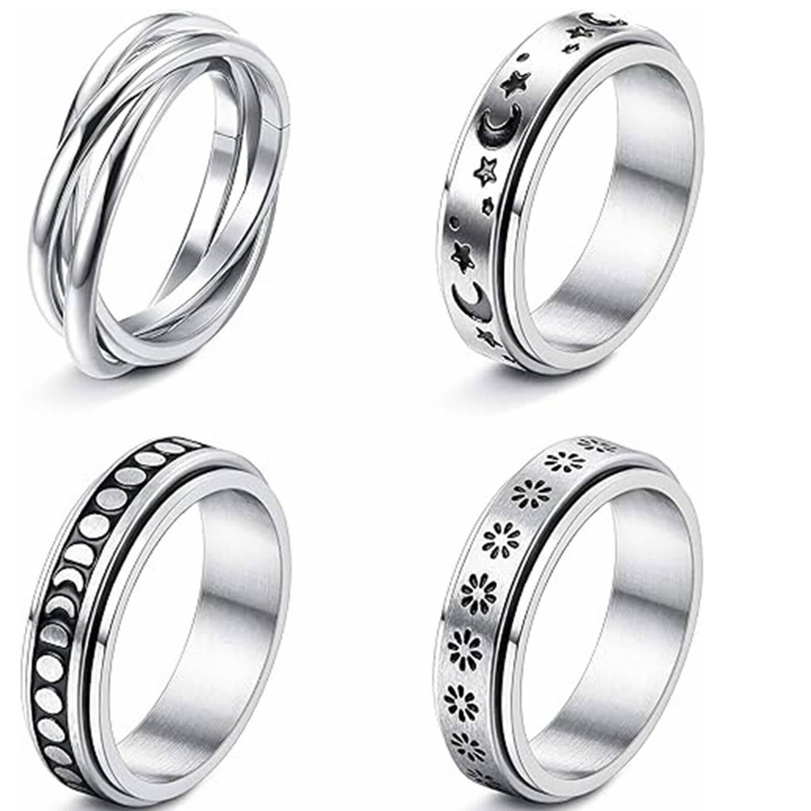 DESIGNIC Sterling Silver Rings ,Effortless Cleaning and Maintenance ...