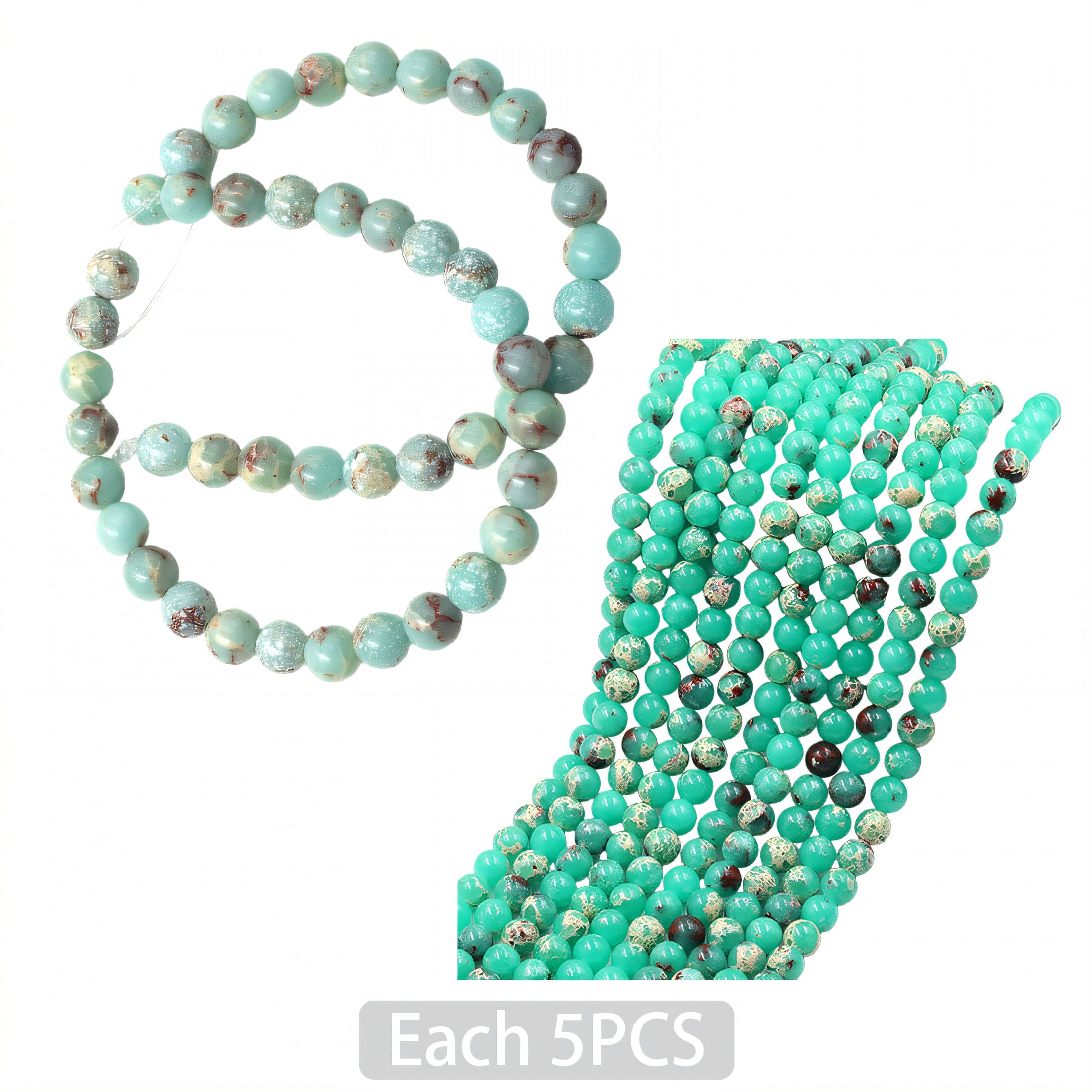DESIGNICE 10Pcs Beads for Bracelets,Odd Design Jewelry Beads,Color Coat ...