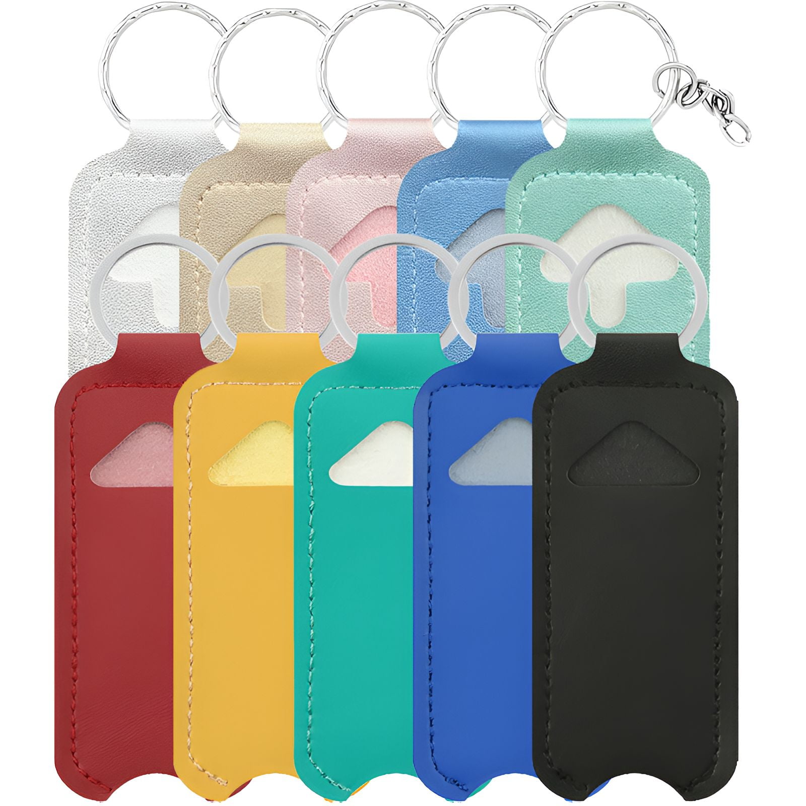 DESIGNICE 10Pcs Chapstick Holder Key Chain,Multiple Color Options ...