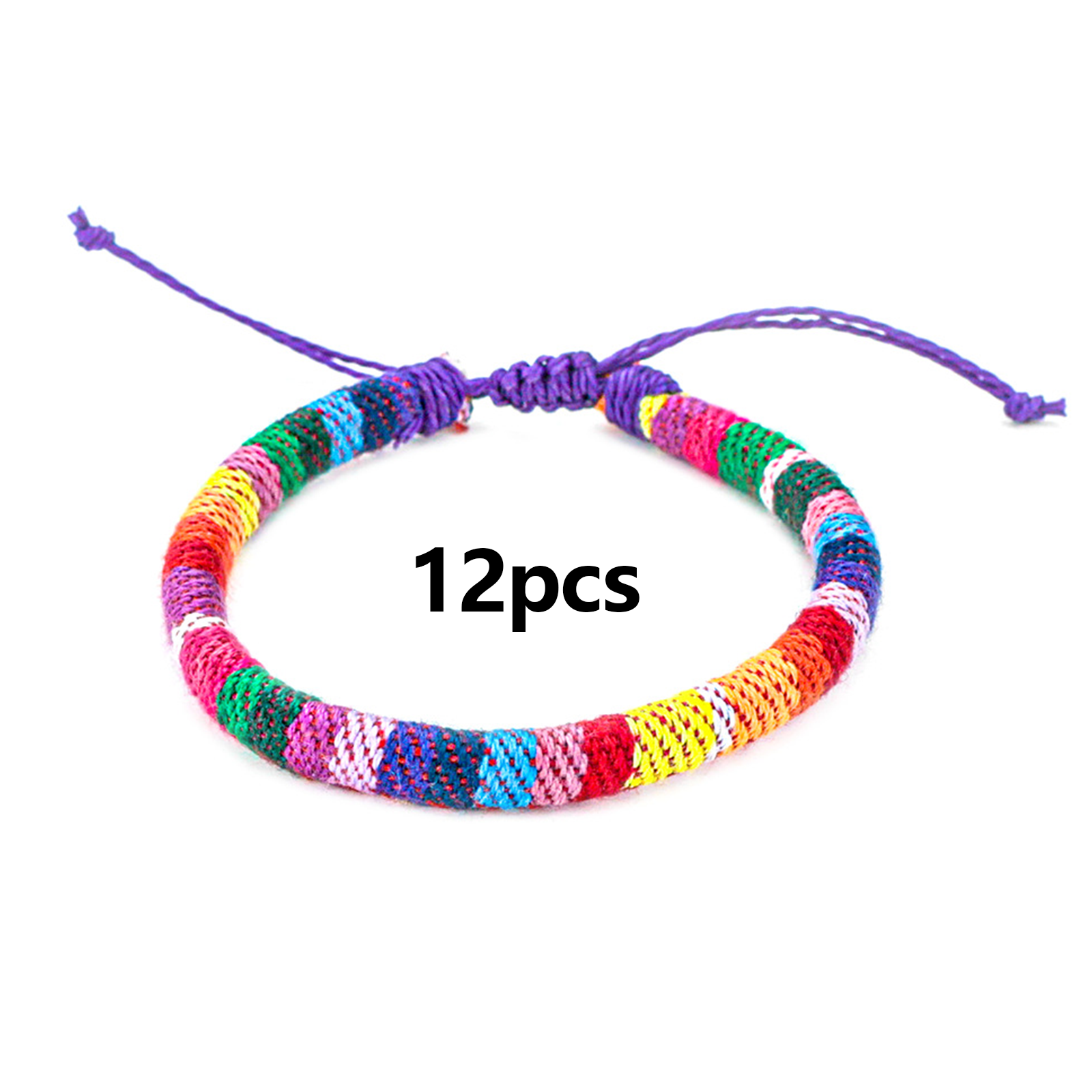 DESIGNICE 12Pcs Bracelets for Teen Girls Bohemian Braided Rope ...