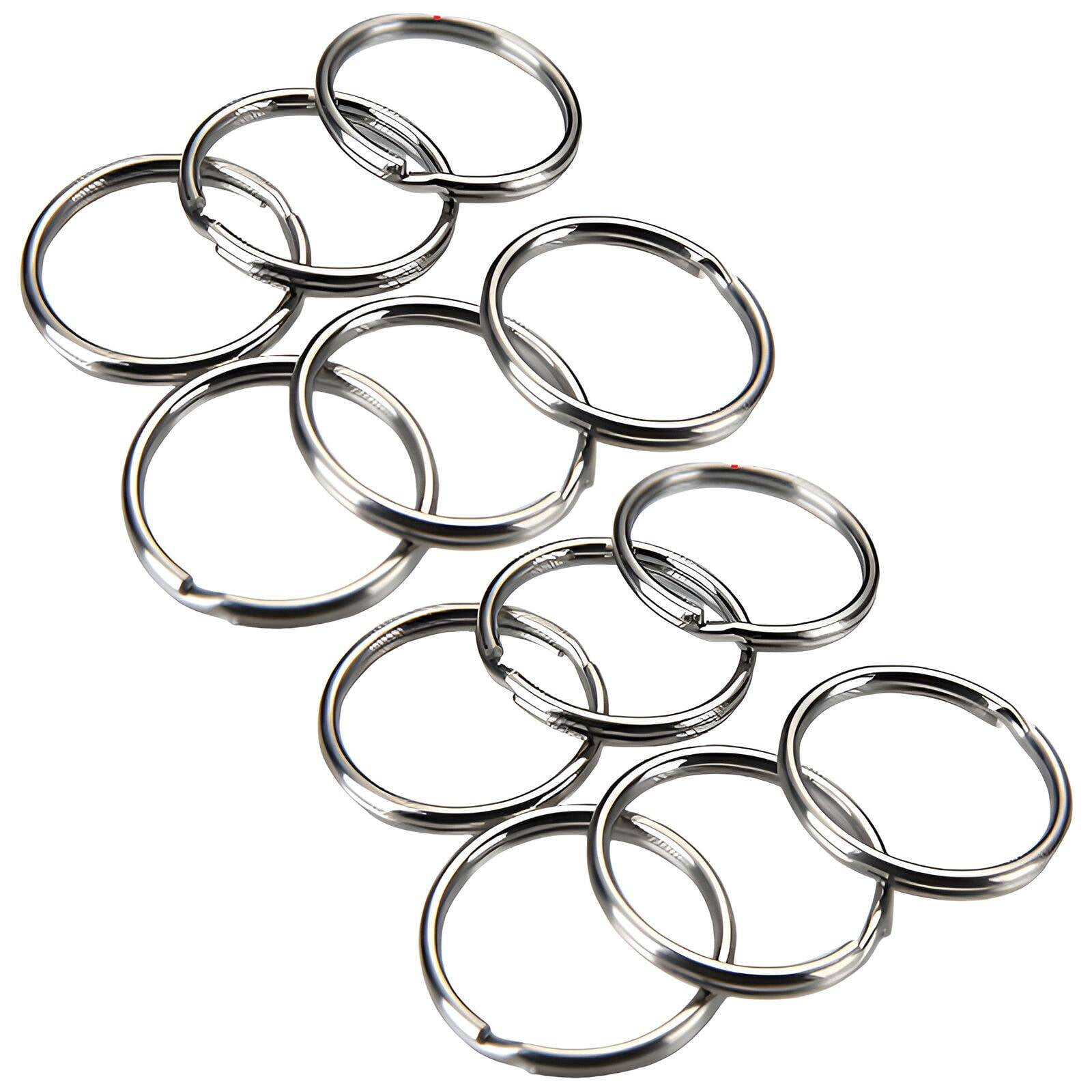 DESIGNICE 12Pcs Key Rings for Car Keys, 304 Stainless Steel Car ...