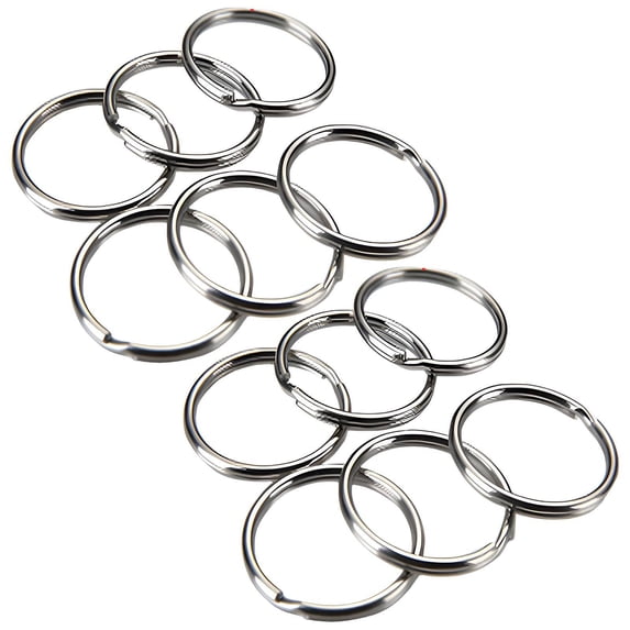 DESIGNICE 12Pcs Key Rings for Car Keys, 304 Stainless Steel Car Keychain, Car Keys Keychain ...