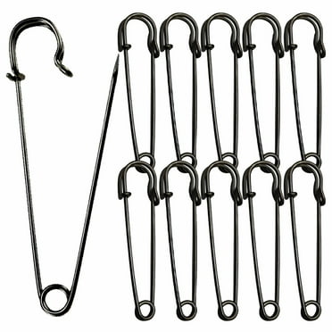 Ccocc 10 Pieces Large Safety Pins, Extra Thick Safety Pins for Clothes ...