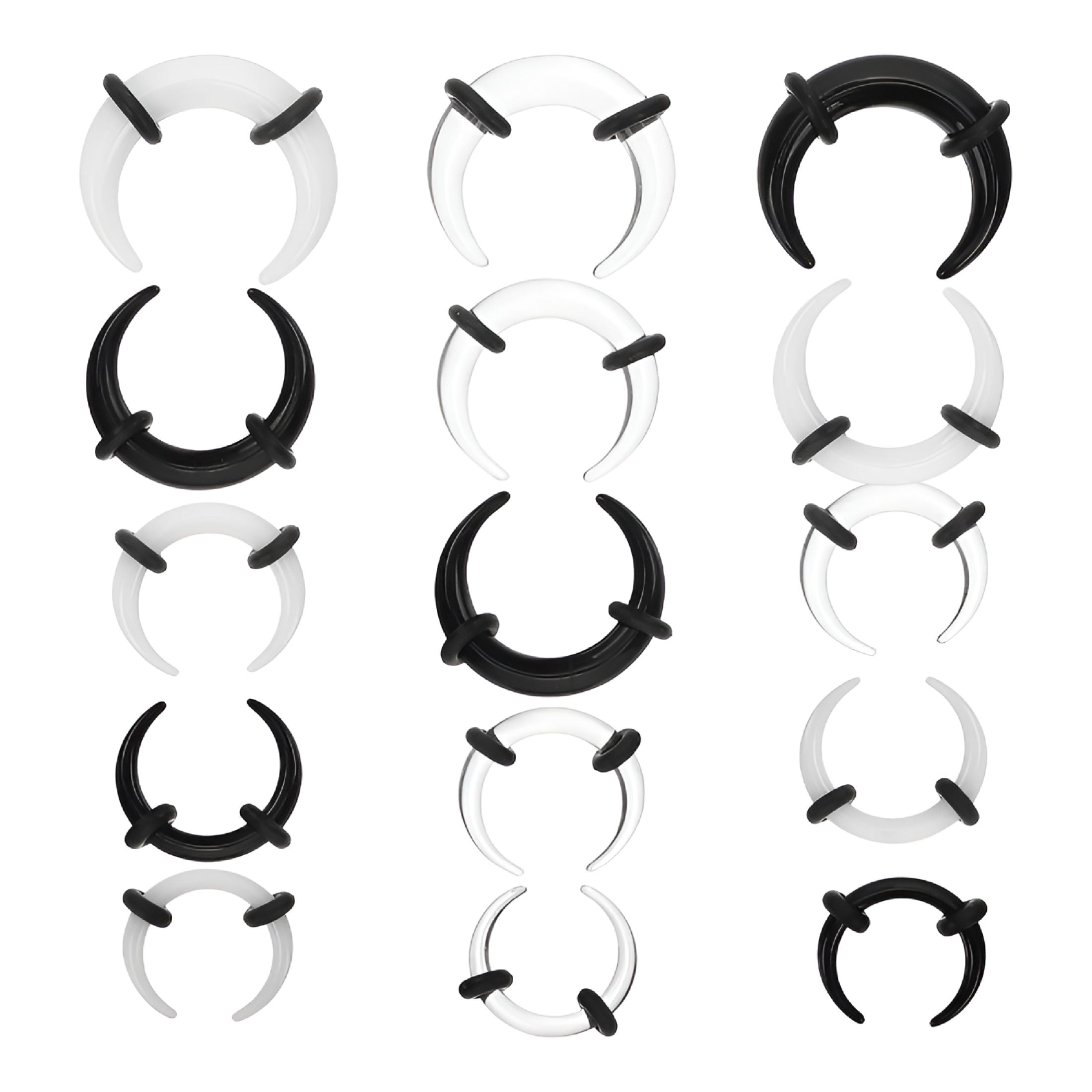 DESIGNICE 15Pcs Septum Pincher Horseshoe Septum Rings Ear Nose Septum ...