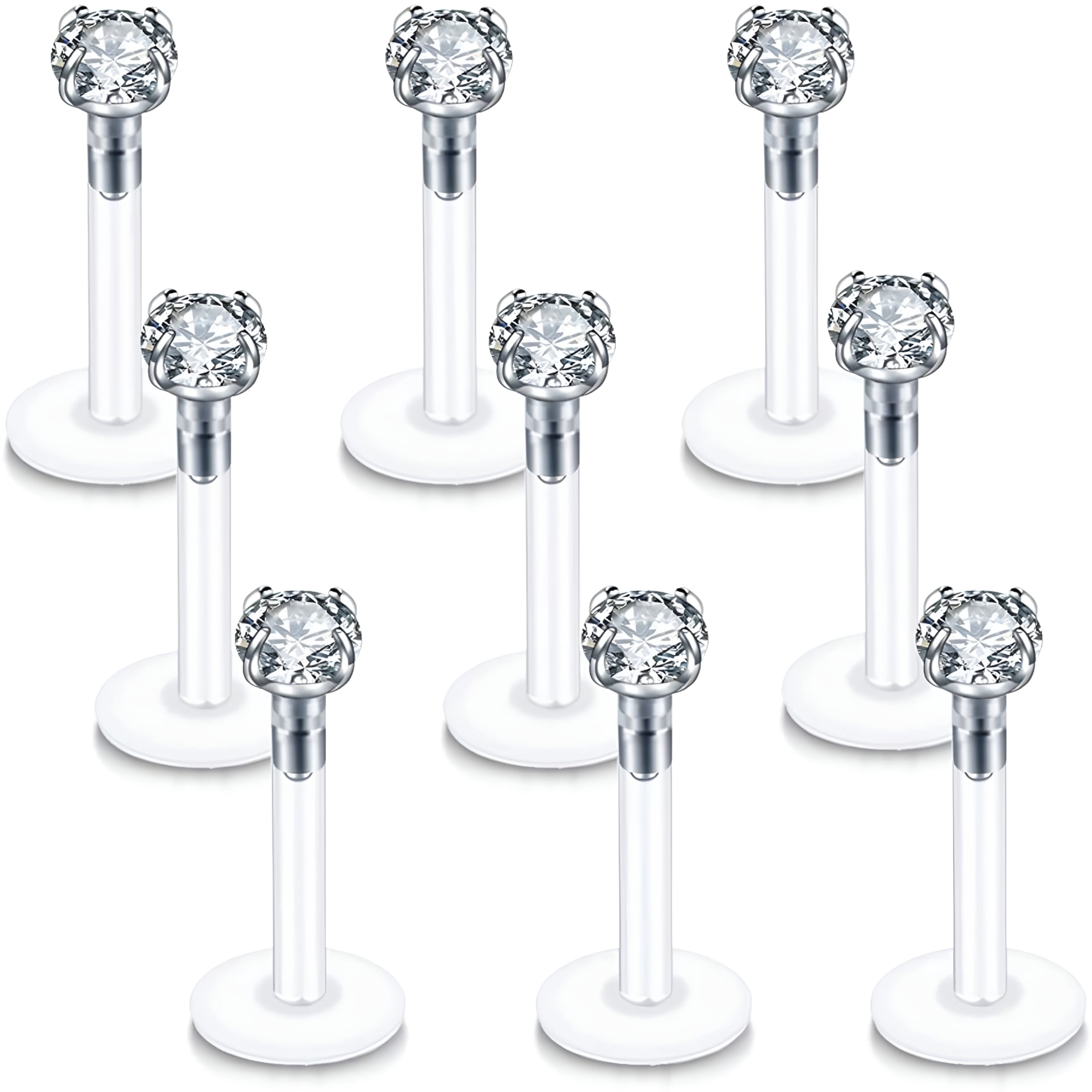 DESIGNICE 16G Labret Monroe Lip Rings Helix Tragus Earring Studs ...
