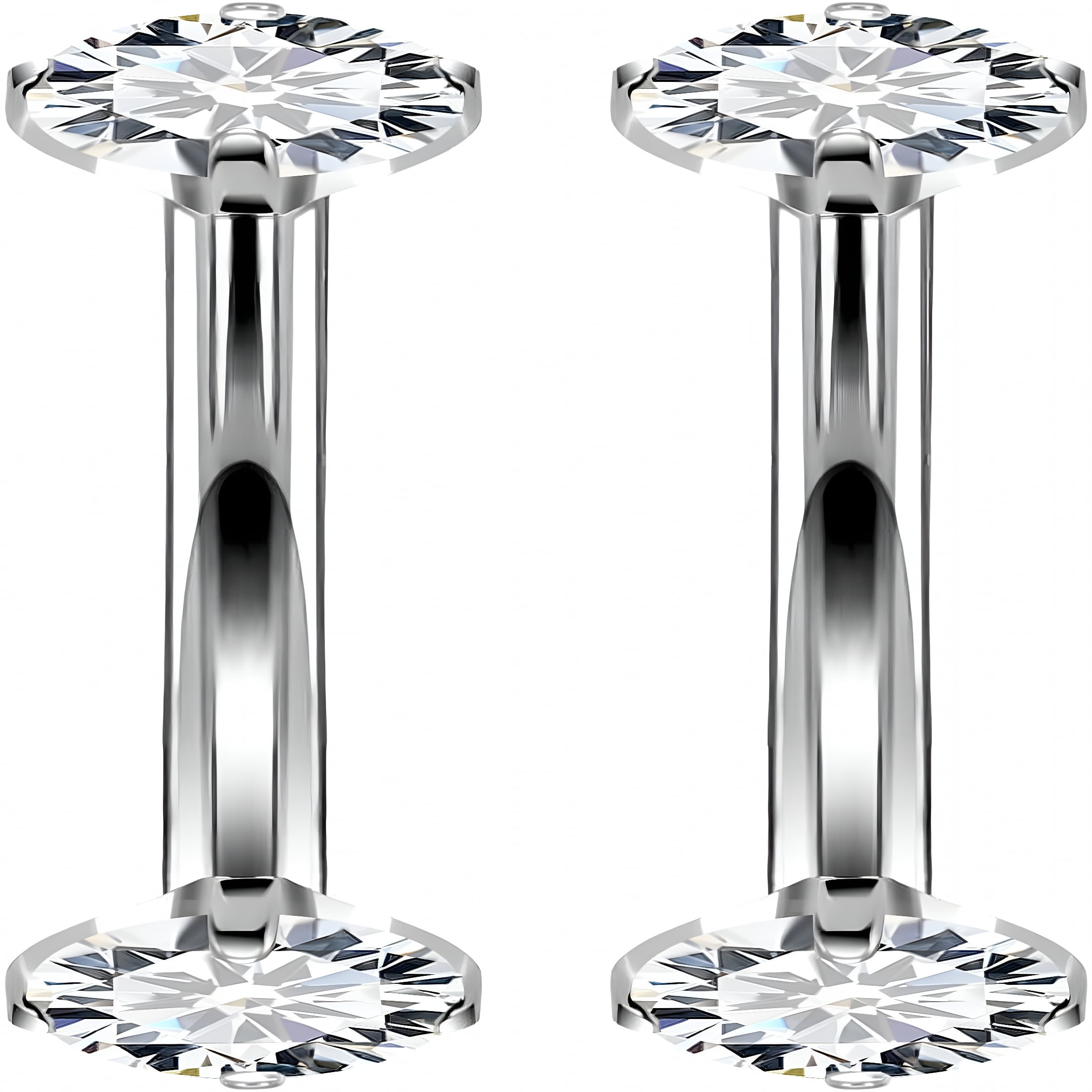 DESIGNICE 16G Titanium Eyebrow Piercing Jewelry Curved Barbell Eyebrow ...