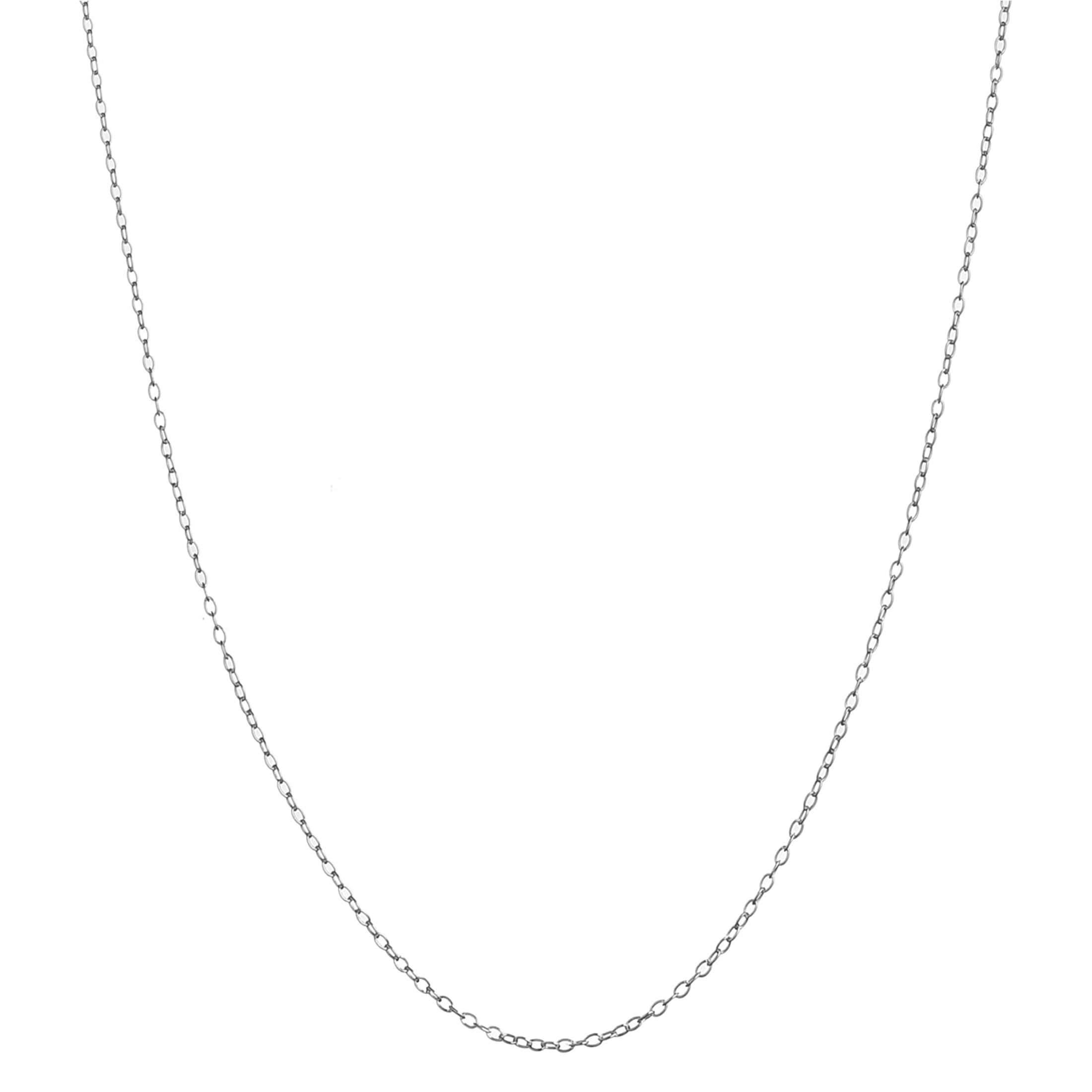 DESIGNICE 1Mm Thin Italian Sterling Silver Cable Chain Necklace for ...