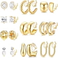 DESIGNICE 2026 New 10 Pairs Clip on Earrings for Women Non Pierced Ears ...