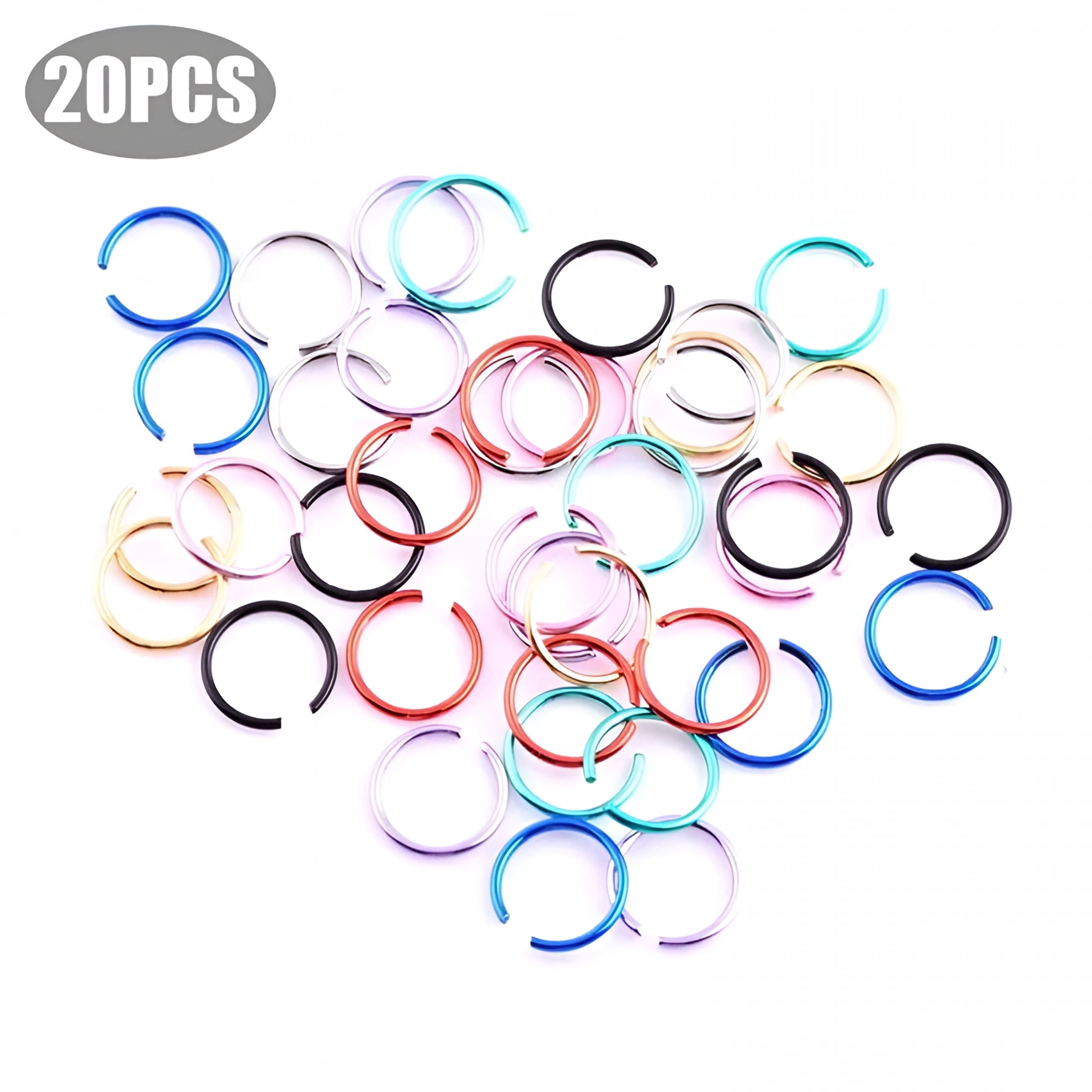 DESIGNICE 2026 New 20/40/100Pcs Multicolor Golden Small Stainless Steel ...