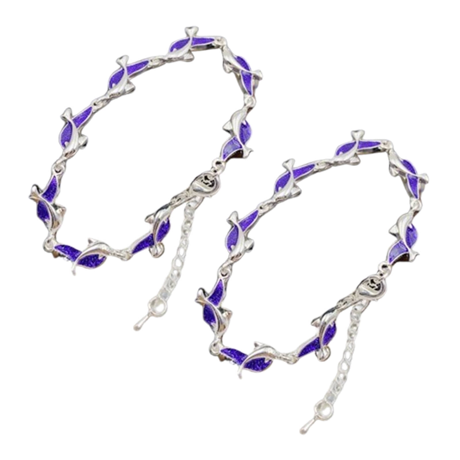DESIGNICE 2026 New 2Pcs Bracelet Opal Inspired Colorful Charm Bracelet ...