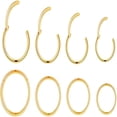 DESIGNICE 2026 New 4Pairs/Pcs 18G Surgical Steel Hinged Clicker Segment ...