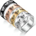 DESIGNICE 2026 New 4Pcs Anxiety Ring Fidget Ring for Women- Anxiety ...