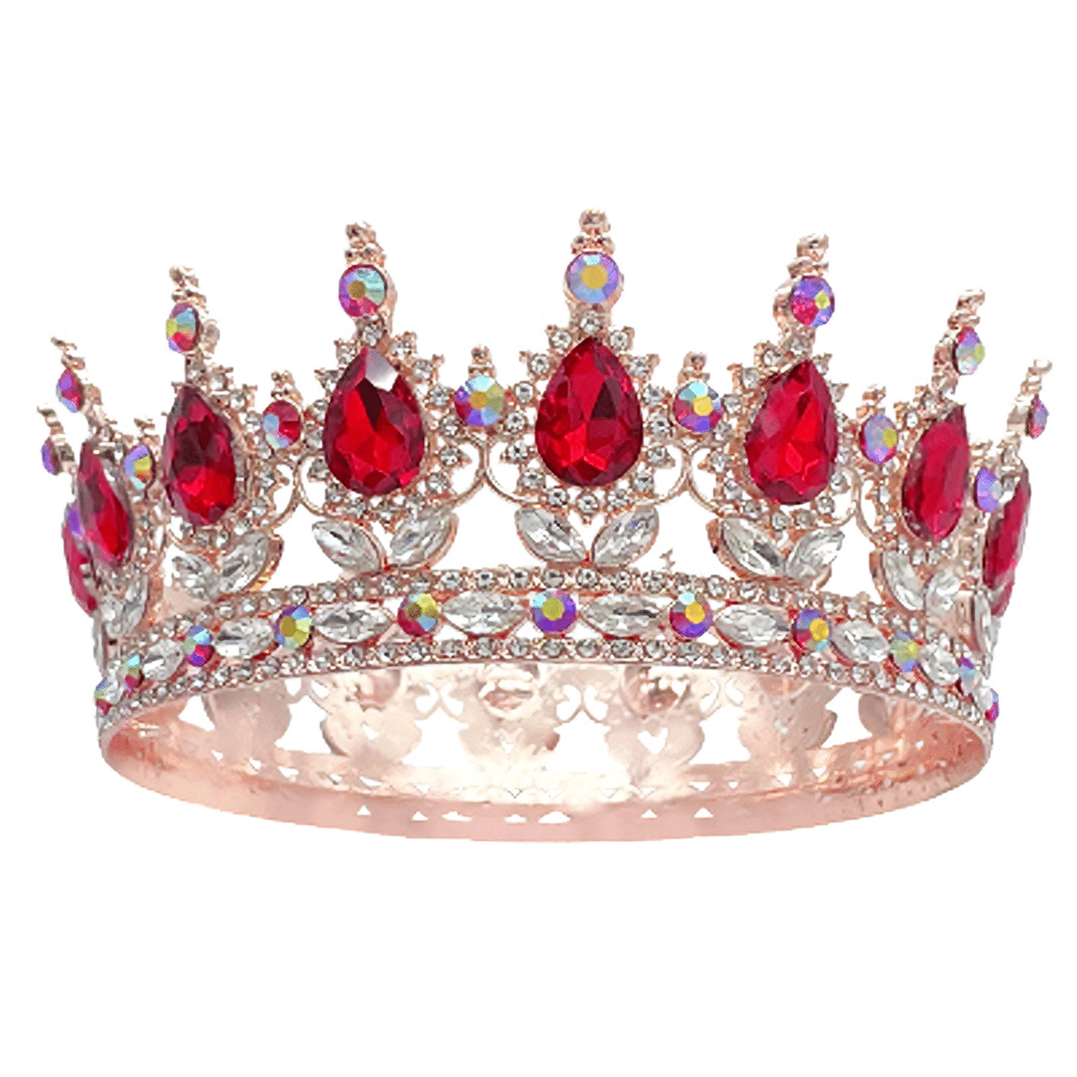 DESIGNICE 2026 New Crown,Glimmering Ab Crystals Tiaras for Women ...