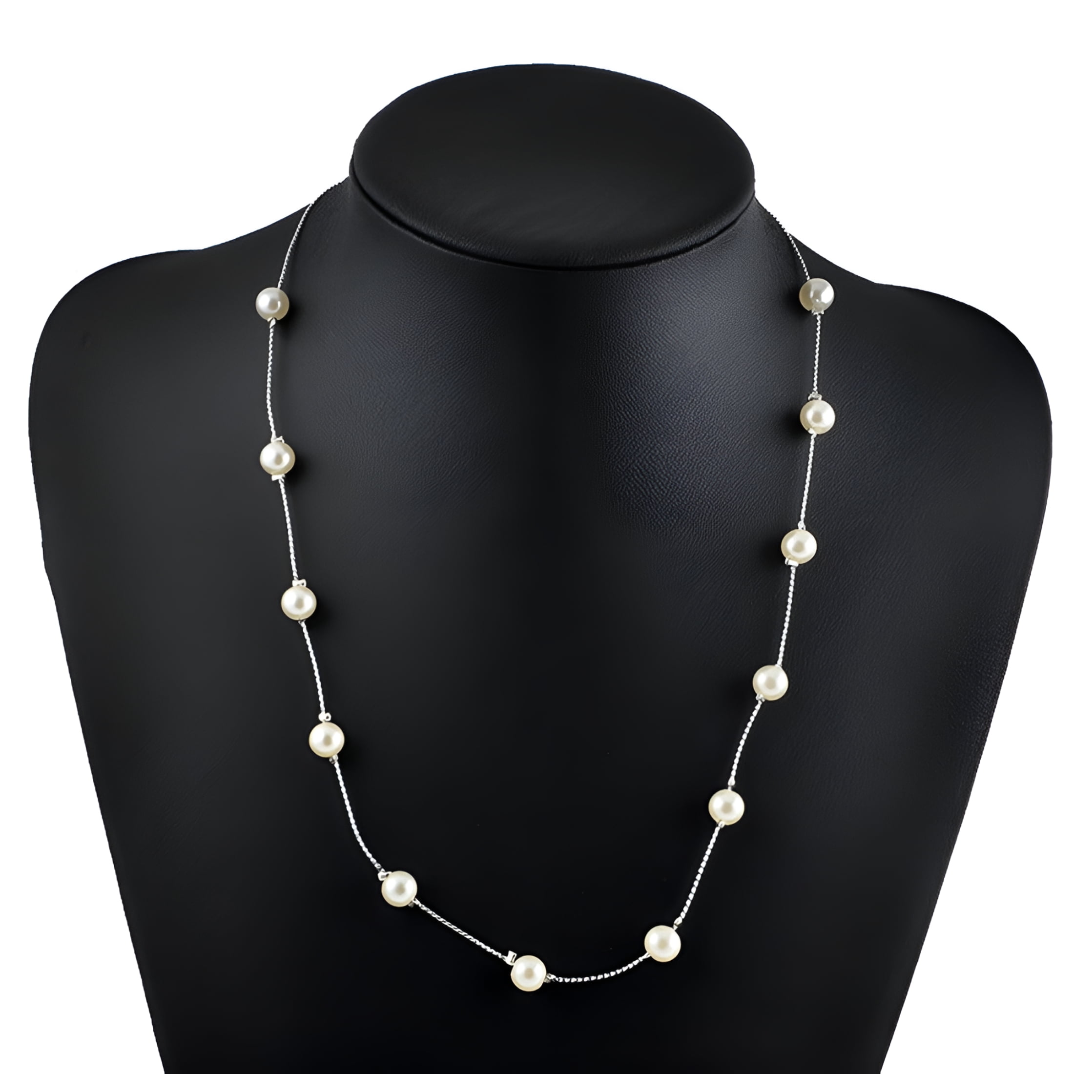 DESIGNICE 2026 New Fashion Women Faux Pearl Charm Pendant Chain Choker ...