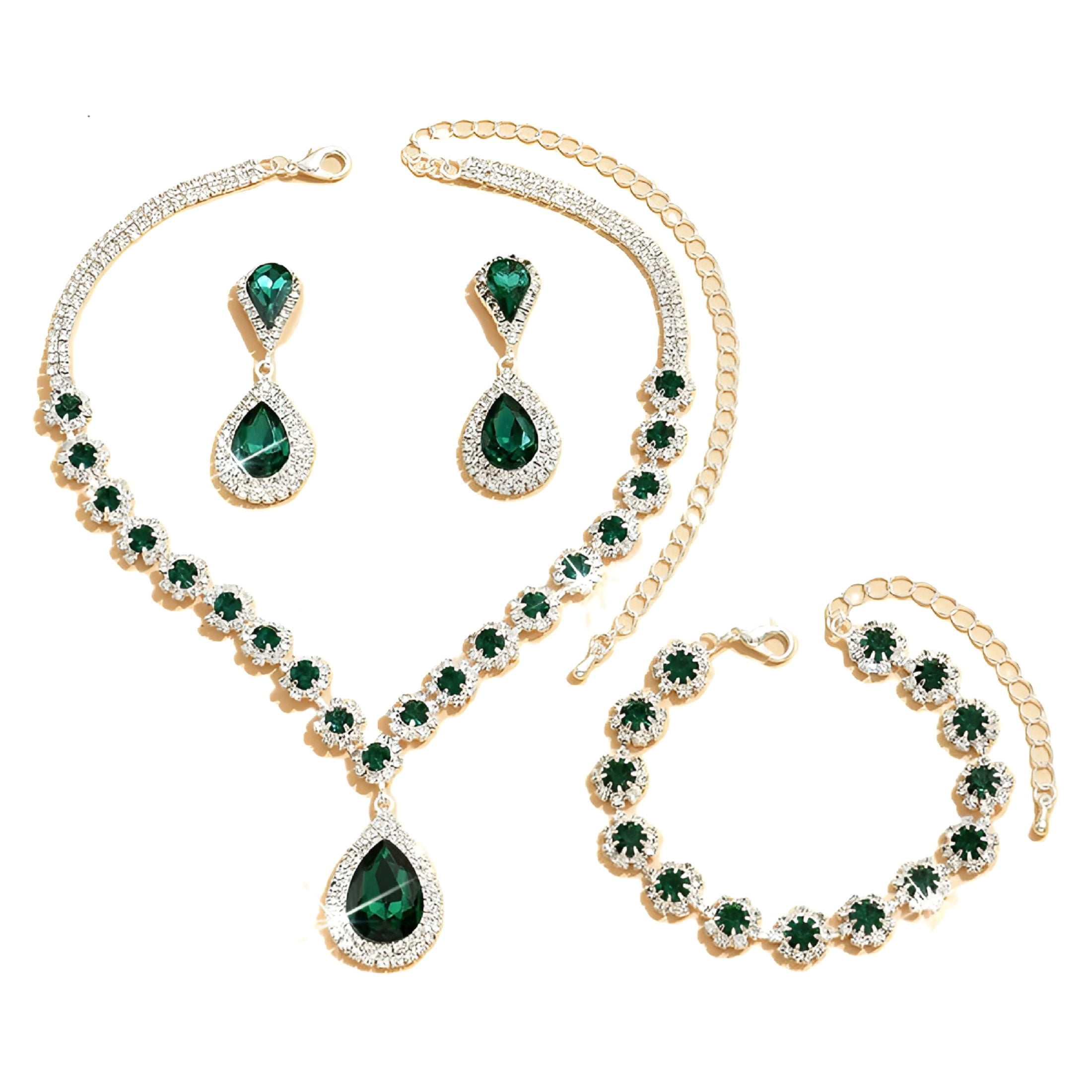 DESIGNICE 2026 New Graceful Crystal Jewelry Professional Set with ...