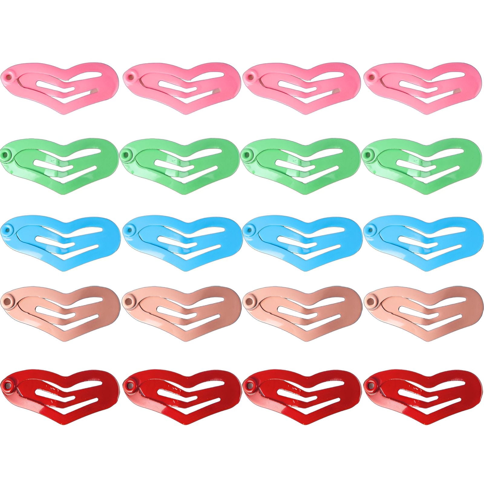 DESIGNICE 20Pcs Baby Barrettes,Hole Design Toddler Barrettes,Diy ...