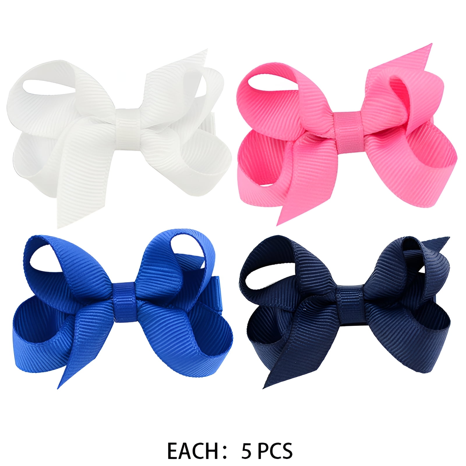 DESIGNICE 20Pcs Baby Hair Clips,Classic Bow Shape Toddler Hair Clips ...