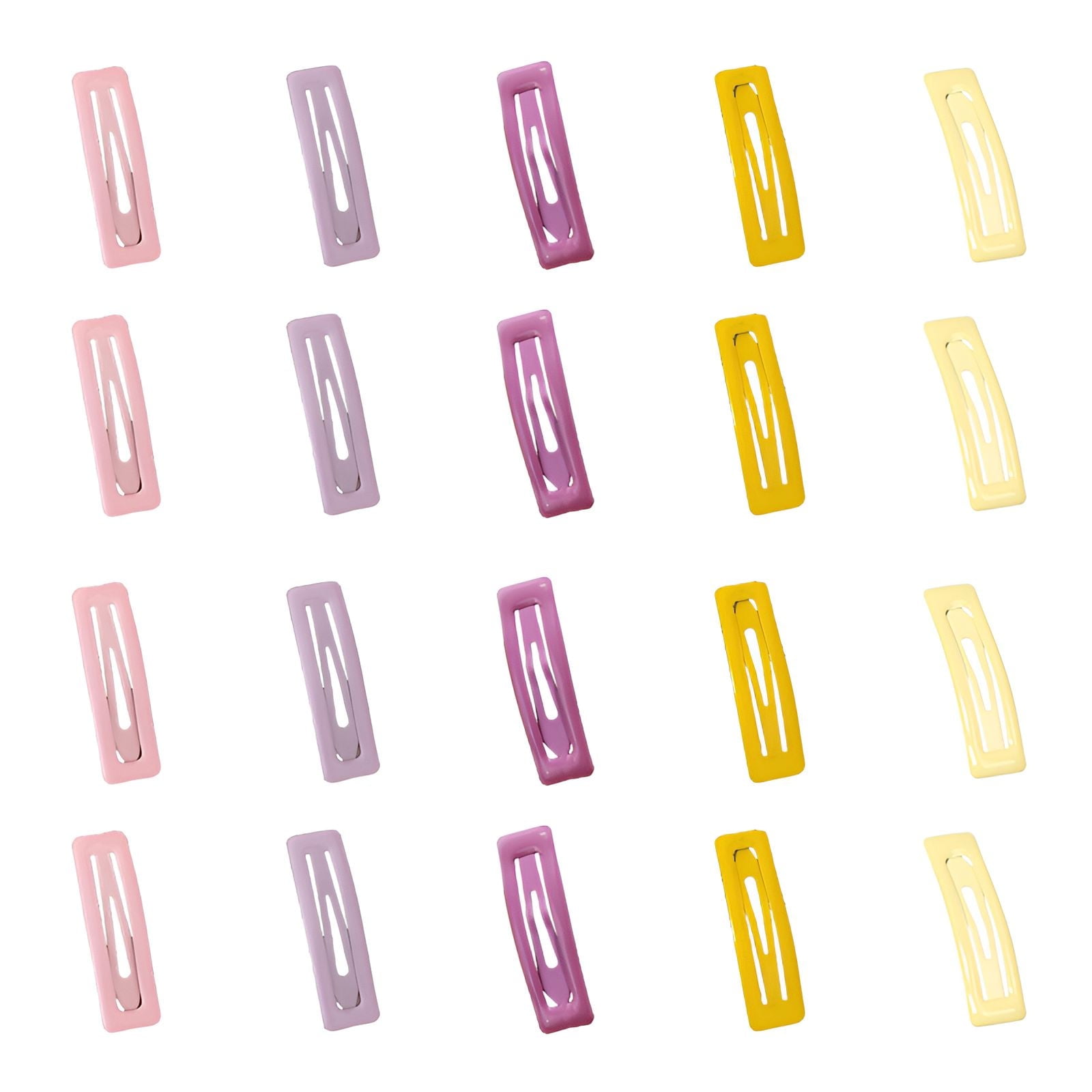 DESIGNICE 20Pcs Baby Hair Clips,Metal Toddler Hair Clips,Rectangle ...