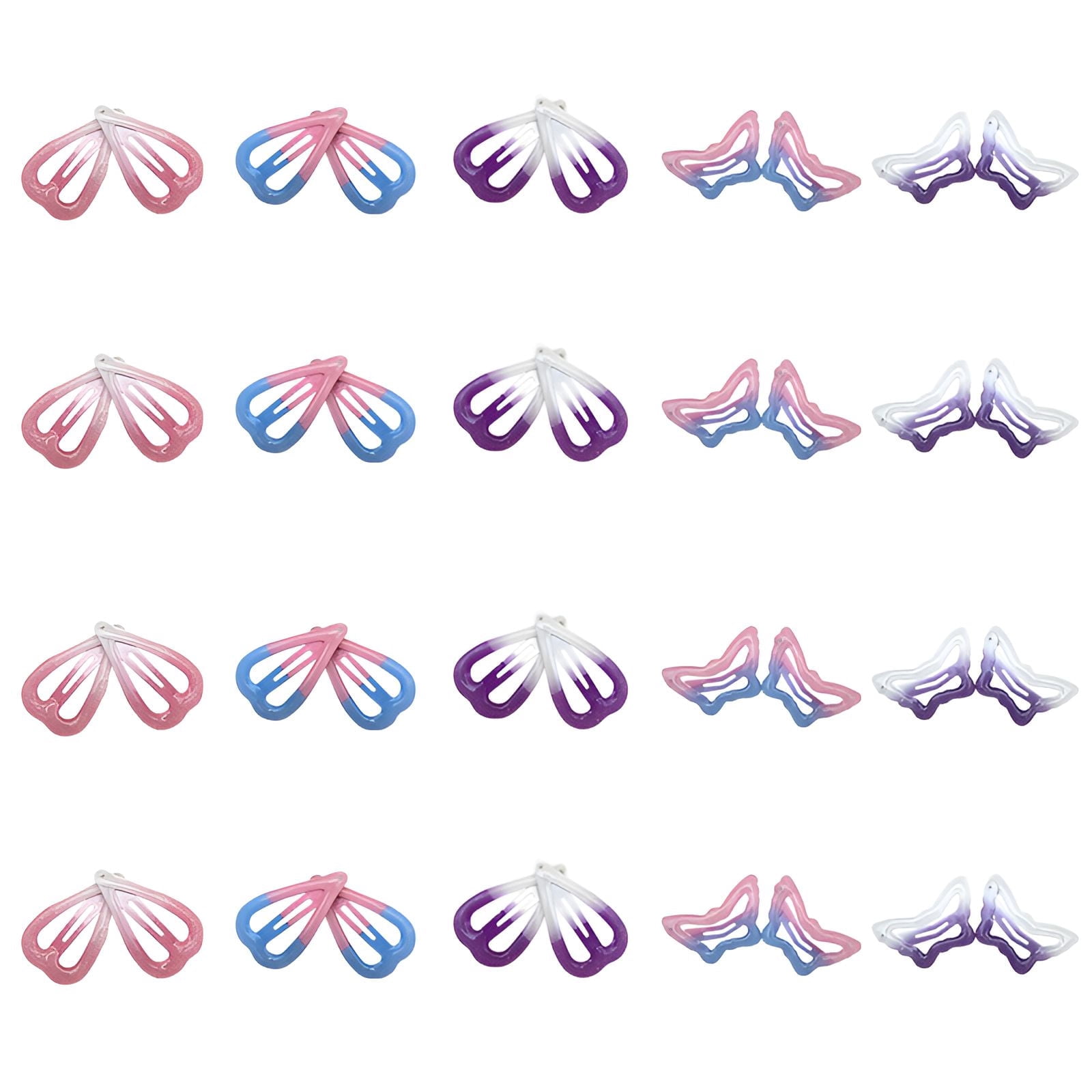 DESIGNICE 20Pcs Baby Hair Clips,Metal Baby Girl Hair Clips,Gradient ...