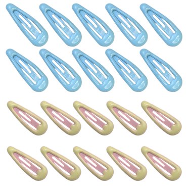 Claire's Cool Blue Multi Size Frost Snap Hair Clips - 22 Pack - Walmart.com