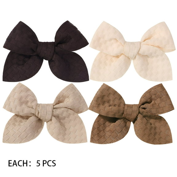 DESIGNICE 20Pcs Hair Bows,3.3" Baby Hair Accessories,Solid Color Fabric ...