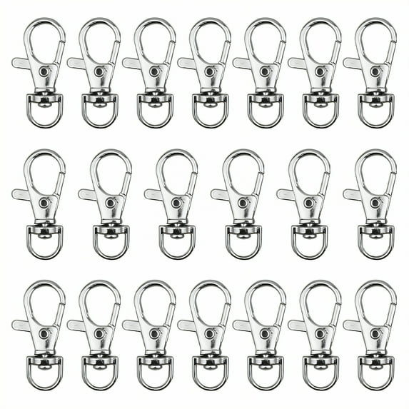 DESIGNICE 20Pcs Keychain Clip,Robust Swivel Joint Keychain Kit,Compact ...