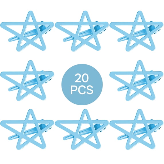 DESIGNICE 20Pcs Stars Hair Clips,Playful Clip Cute Hair Clips,Stable ...