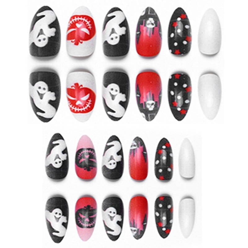 DESIGNICE 25Pcs Fake Nails Enhanced Nail Visuals Nails Press Ons ...