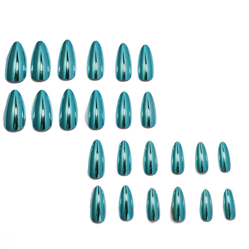 DESIGNICE 25Pcs Fake Nails Fine Surface Finish Nails Press Ons,Trendy ...