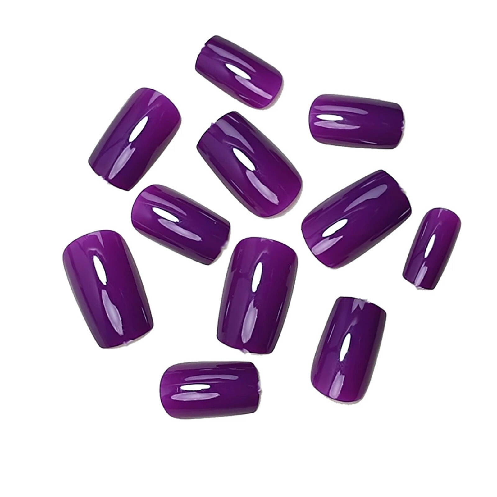 DESIGNICE 26Pcs Fake Nails,Solid Color Nails Press Ons,Non-Damaging to ...