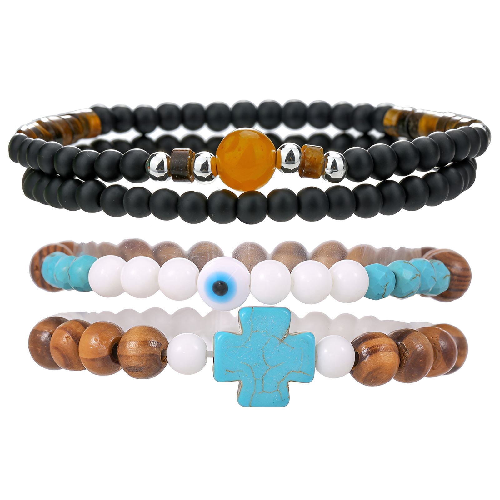 DESIGNICE 2Pcs Beaded Bracelets for Women,Nature-Inspired Design ...