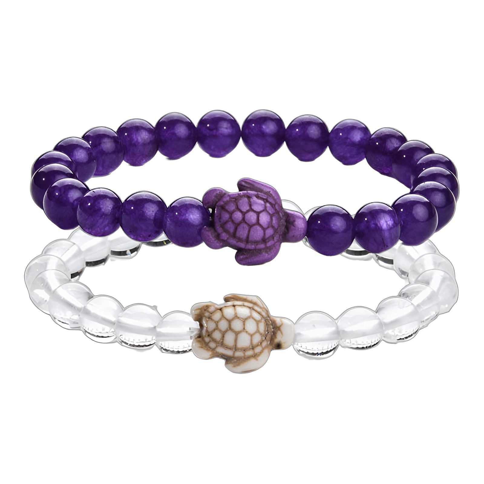 DESIGNICE 2Pcs Beaded Bracelets for Women,Symbolic Turtle Emblem Cute ...
