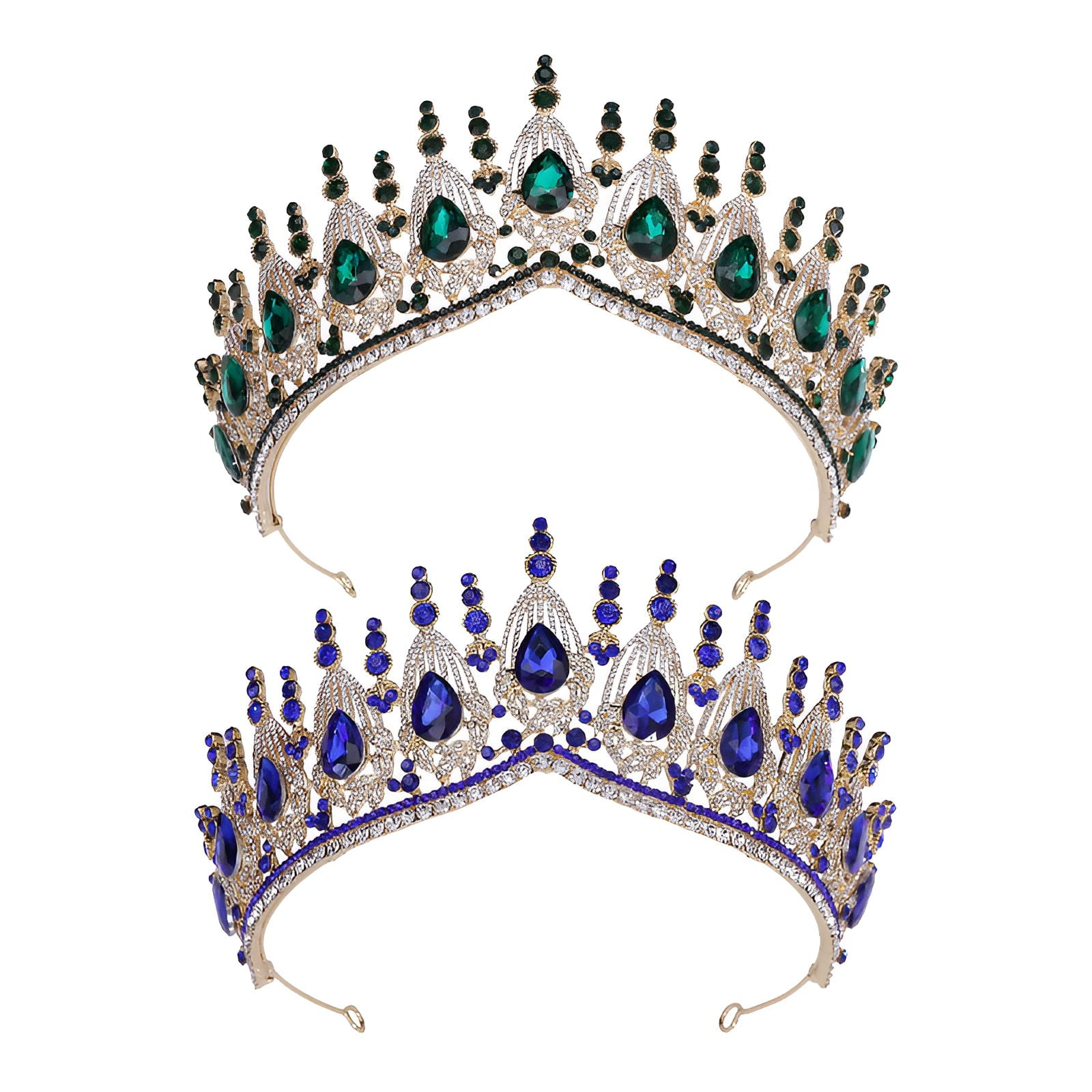 DESIGNICE 2Pcs Birthday Crown Adult Woman,Smoothly Flowing Contour ...