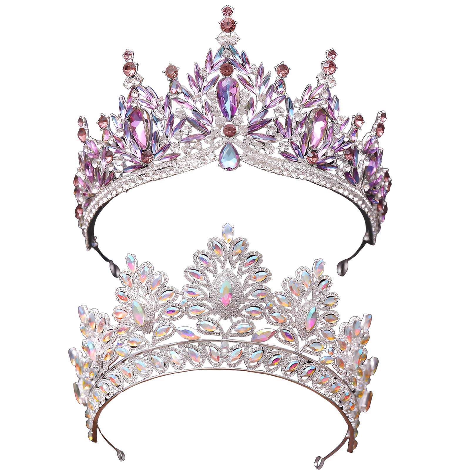 DESIGNICE 2Pcs Birthday Crown,Baroque Inspired Royal Elegance Birthday ...