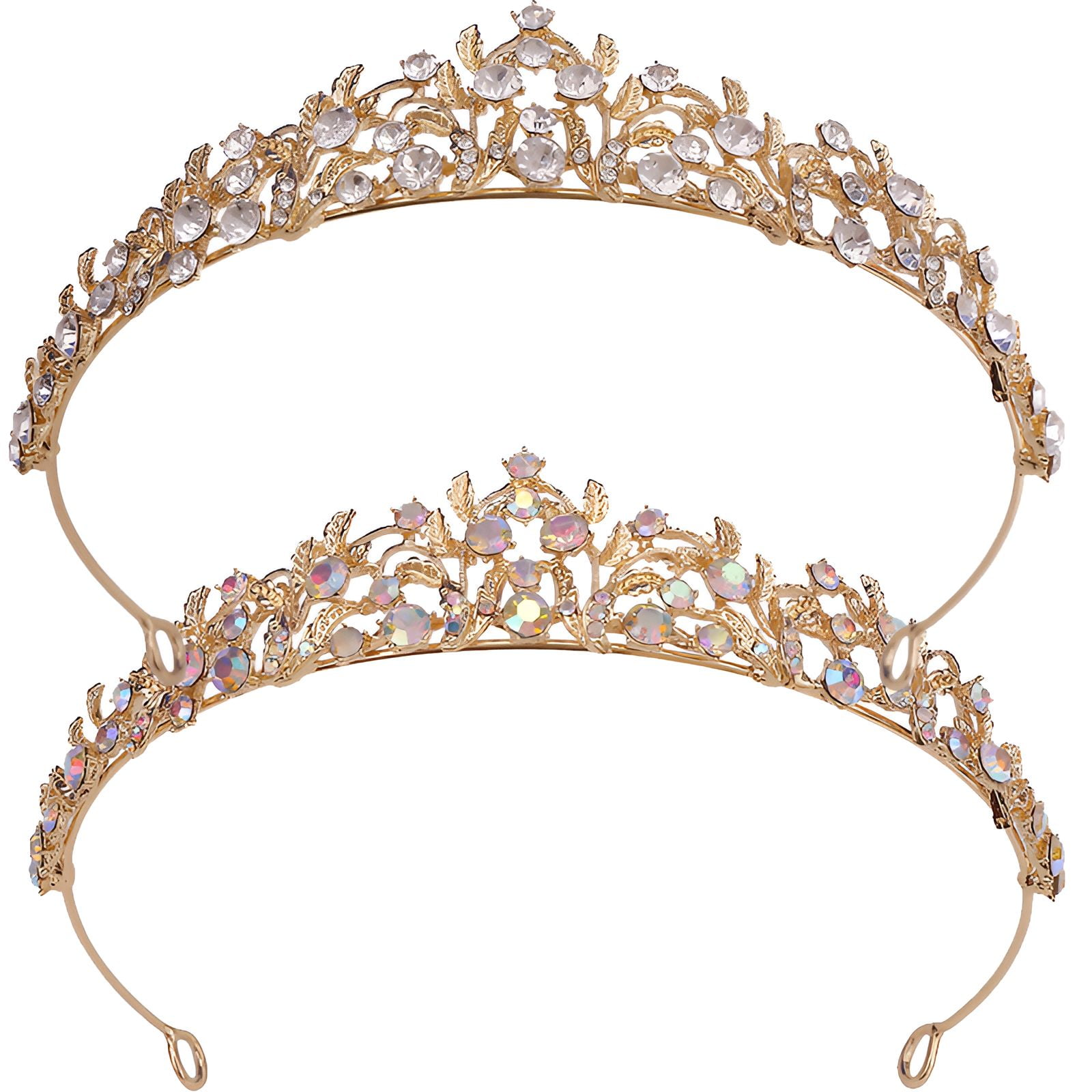 DESIGNICE 2Pcs Birthday Crown for Girls,Artistic Light-Shadow Play ...