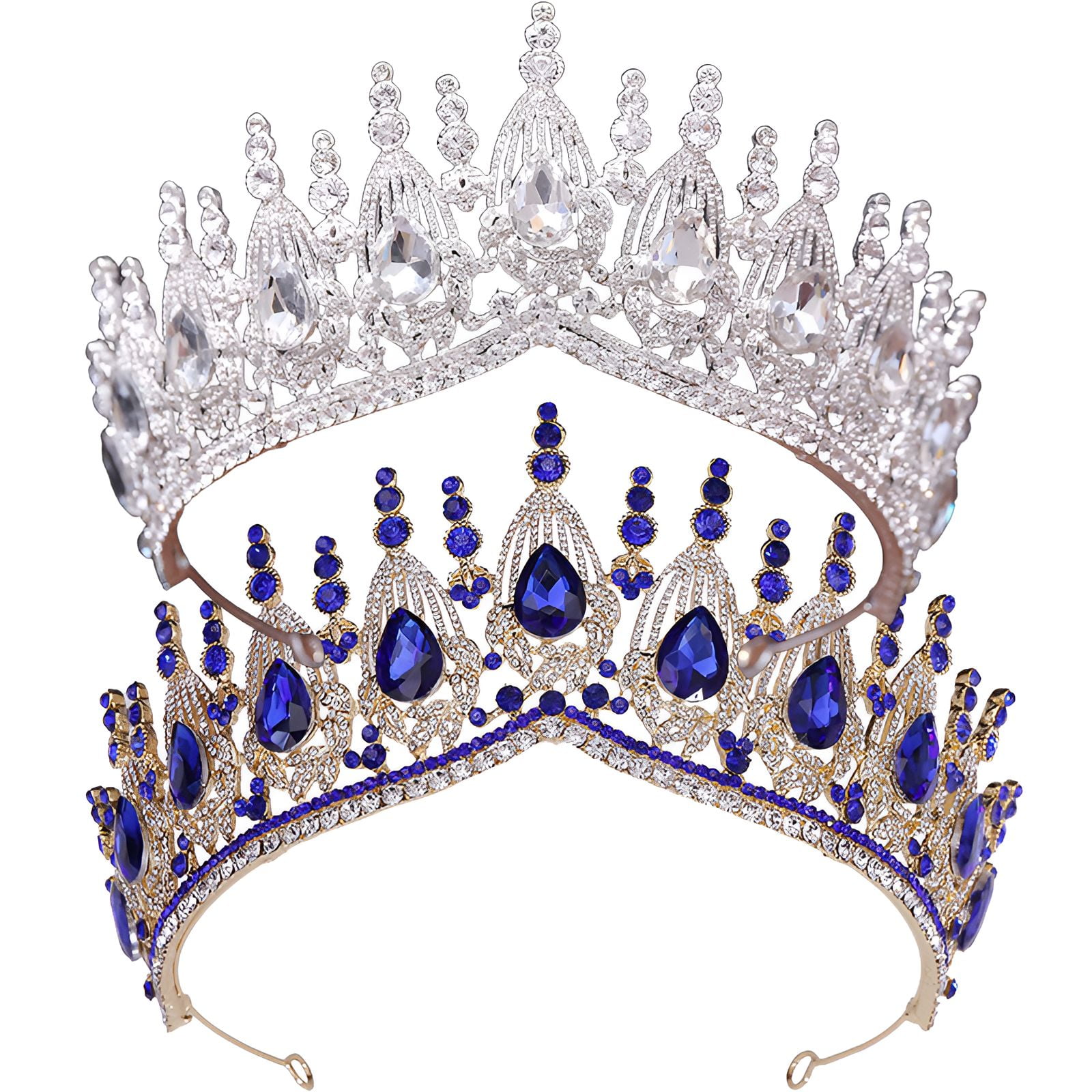 DESIGNICE 2Pcs Birthday Crown for Girls,Fashionable Styling Design ...